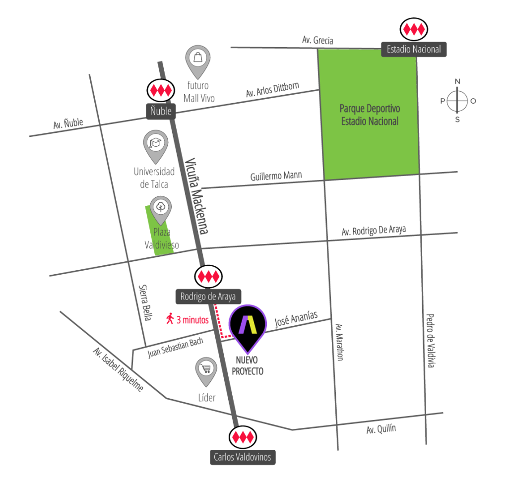 Urbano Mackenna – Departamentos de 1 y 2 dormitorios en Macul